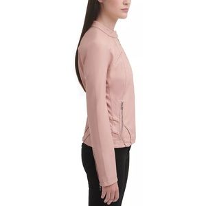 Guess | Jackets & Coats | Nwtguess Faux Leather Jacket Dusty Pink ...